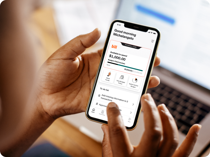 The BILL Mobile App | 4.7 Star Rated App | BILL Spend & Expense